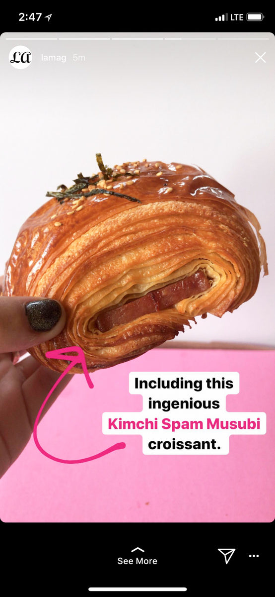 Kimchi SPAM musubi croissant – Sugarbloom Bakery